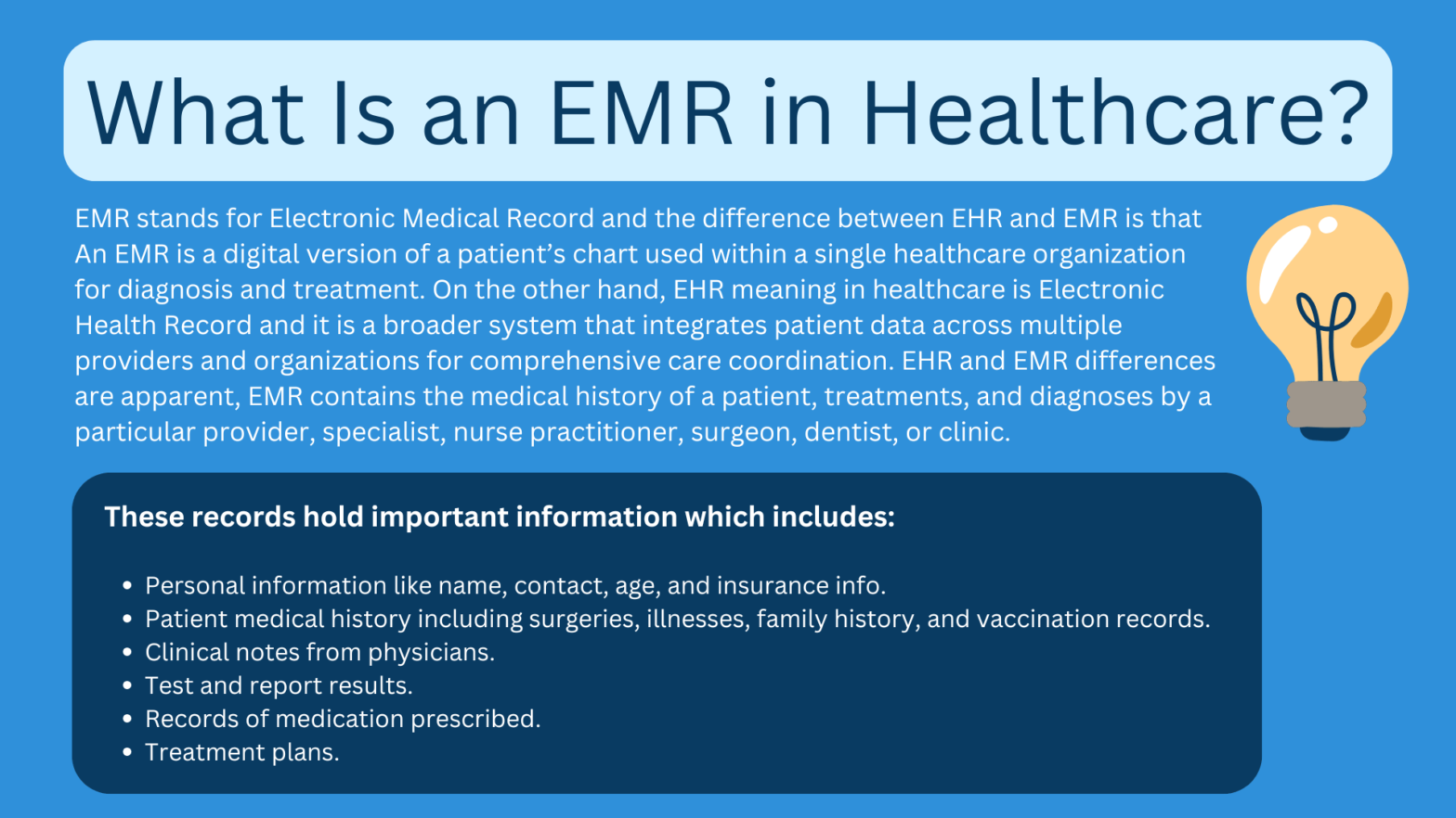 EMR Vs. EHR in Healthcare - PROMBS